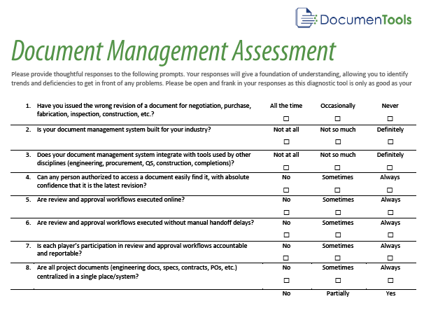 Document Management Assessment – DocumenTools